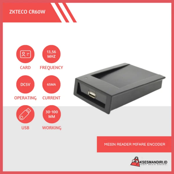 ZKTECO CR60W Encoder Hotel Lock Reader Card Mifare